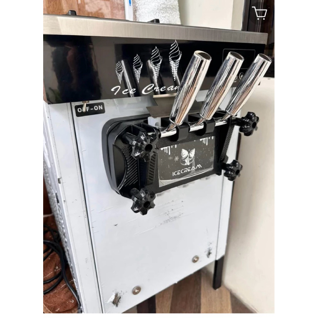 Brand New 3-Nozzle Soft Serve Ice Cream Machine with 3000W AVR | Shopee ...