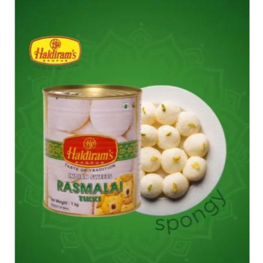 Haldiram's Rasmalai tikki indian Sweets (chhana soaked in sweet sauce ...