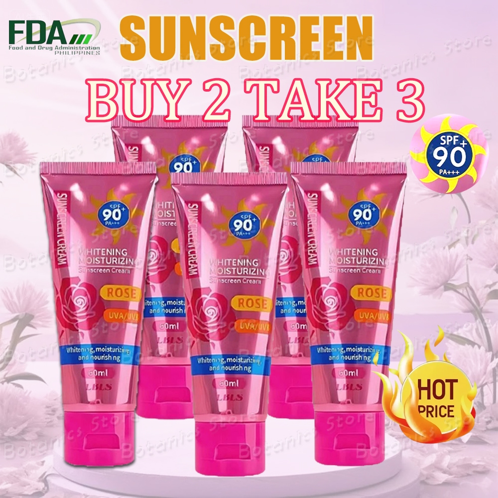 Original SPF90 rose sunscreen Waterproof whitening Refreshing Non ...
