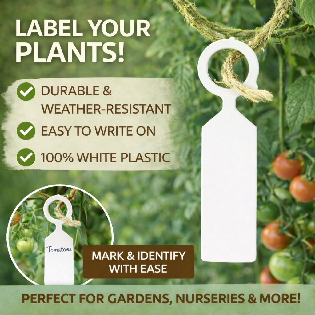 100pcs Plant Tags - White, Durable PVC Material | Shopee Philippines