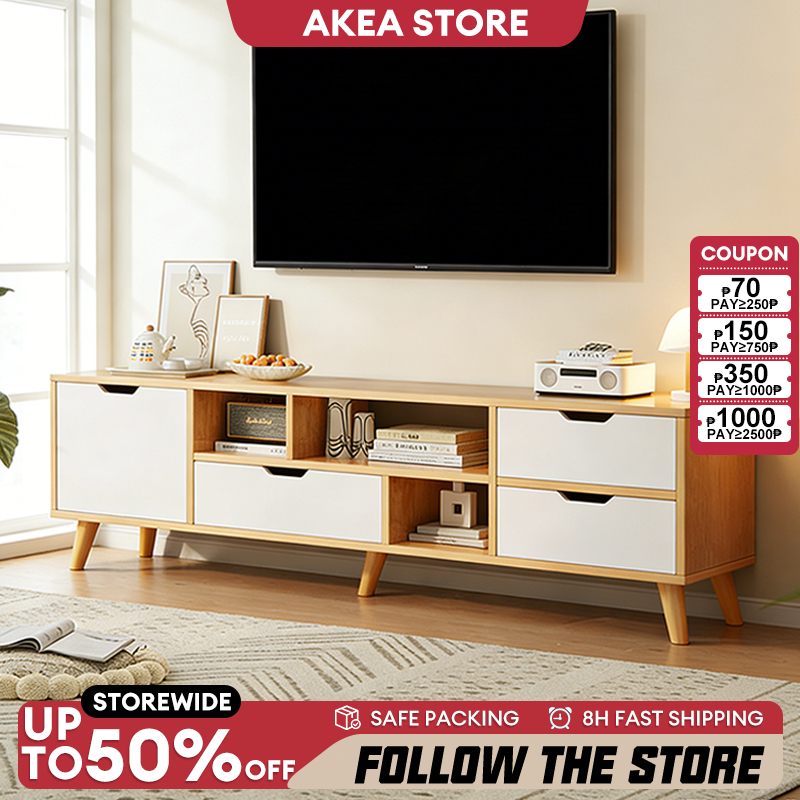 【Thickening】AKEA TV Rack Table Furniture TV Stand cabinet Modern Living ...