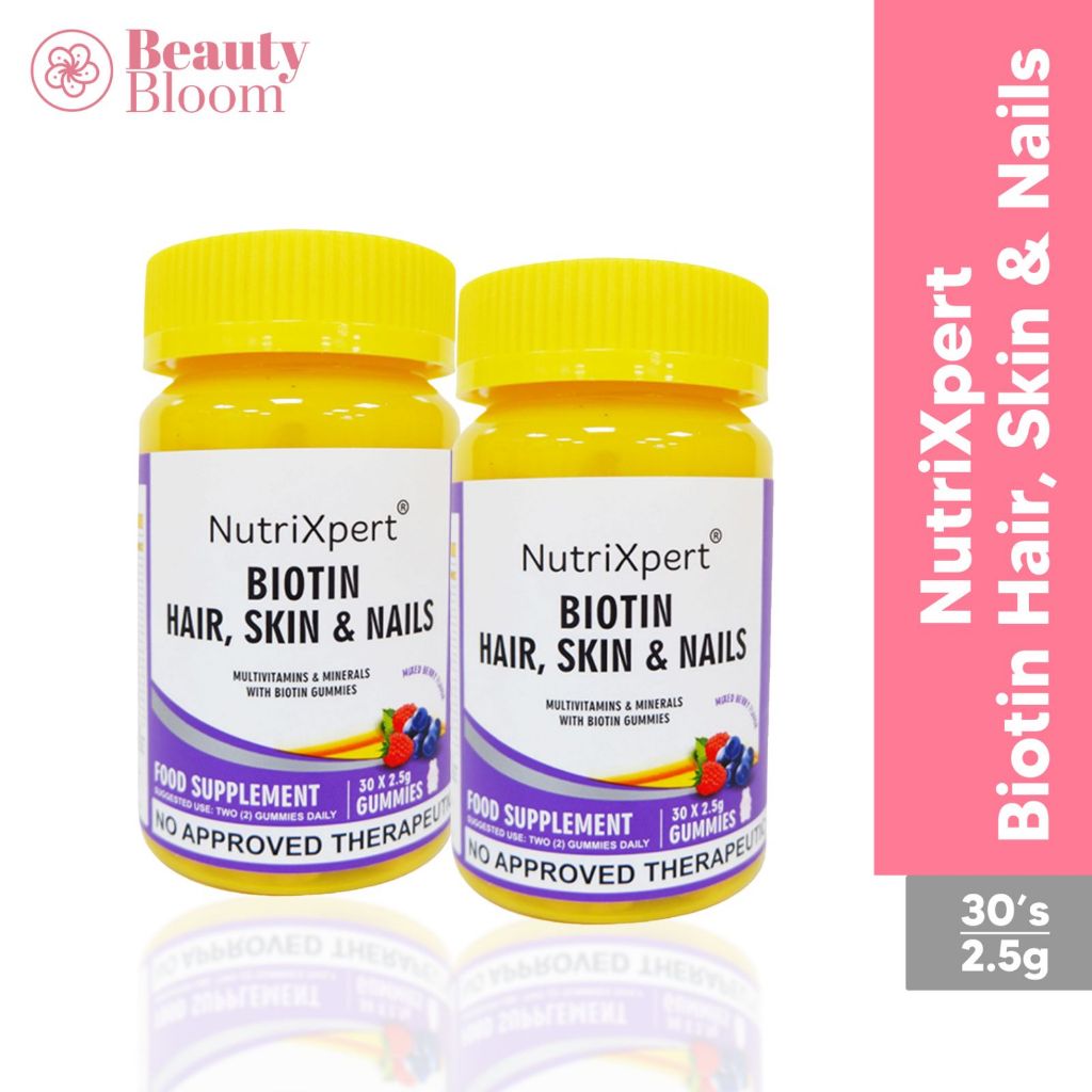 NutriXpert Biotin Hair, Skin & Nails Gummies 30s | Bundle | Shopee ...