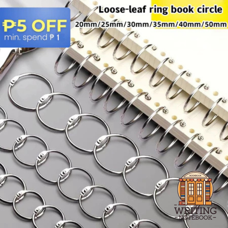 2pcs multifunctional metal binder card ring loose-leaf binding ring DIY ...