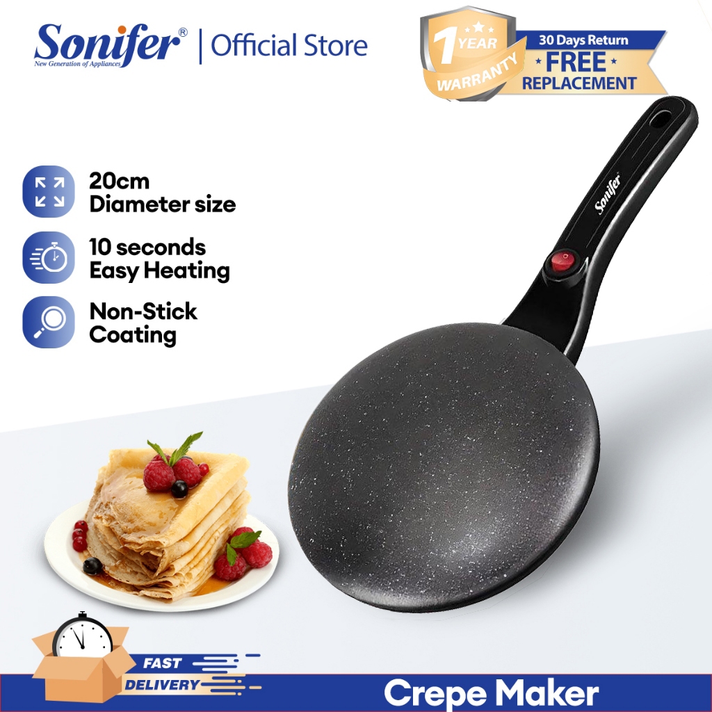 Sonifer Handheld Electric Crepe Maker Non-Stick 10 Seconds Kitchen ...