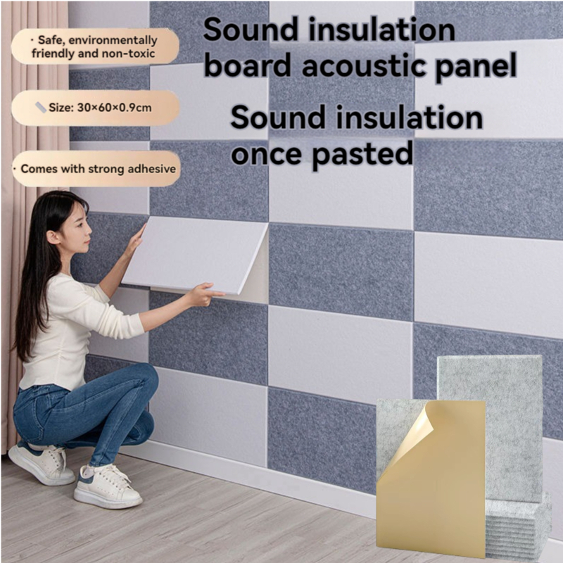 Soundproof Acoustic Panel Self-adhesive Sound Proof Soundproofing Board ...