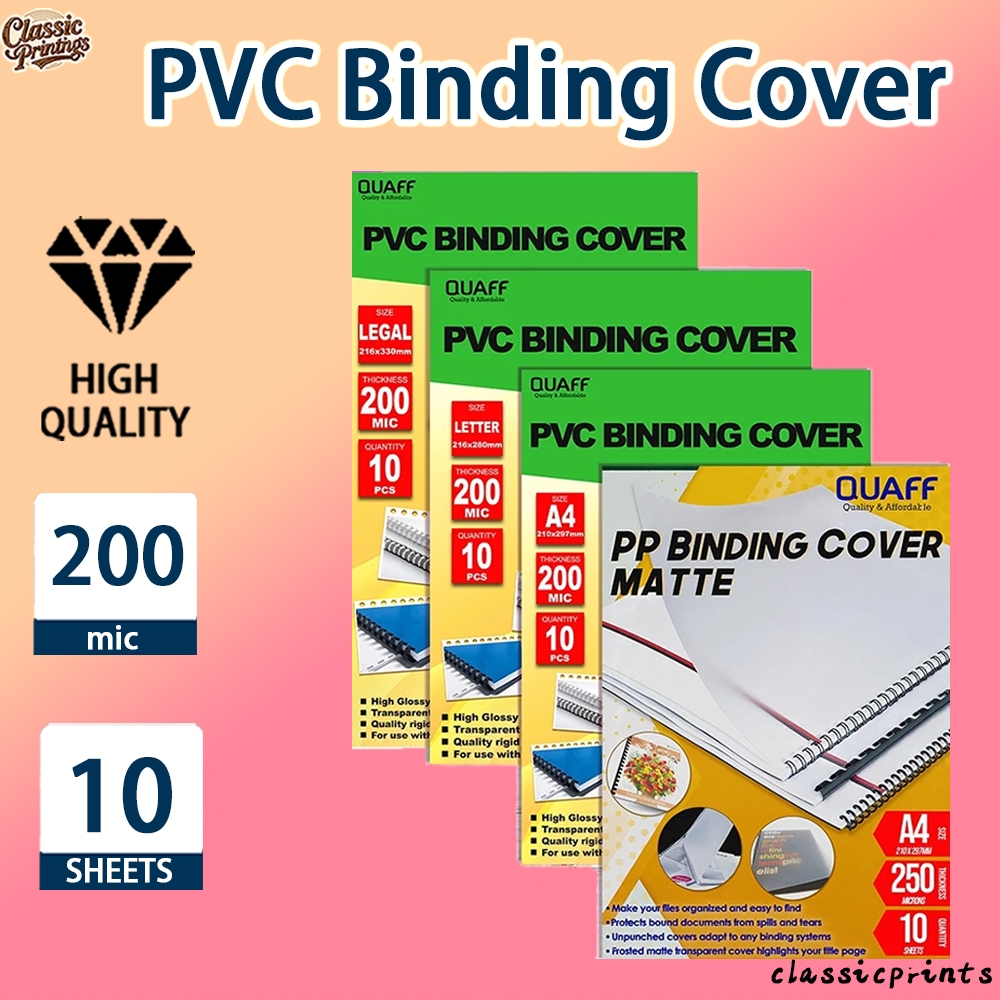 pvc binding cover - Best Prices and Online Promos - May 2026 | Shopee ...