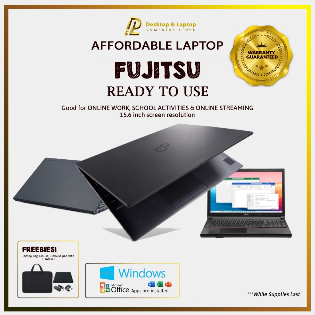 Fujitsu Laptop Etc... • Intel Core i3/i5 Celeron • 8GB RAM • 128GB ...