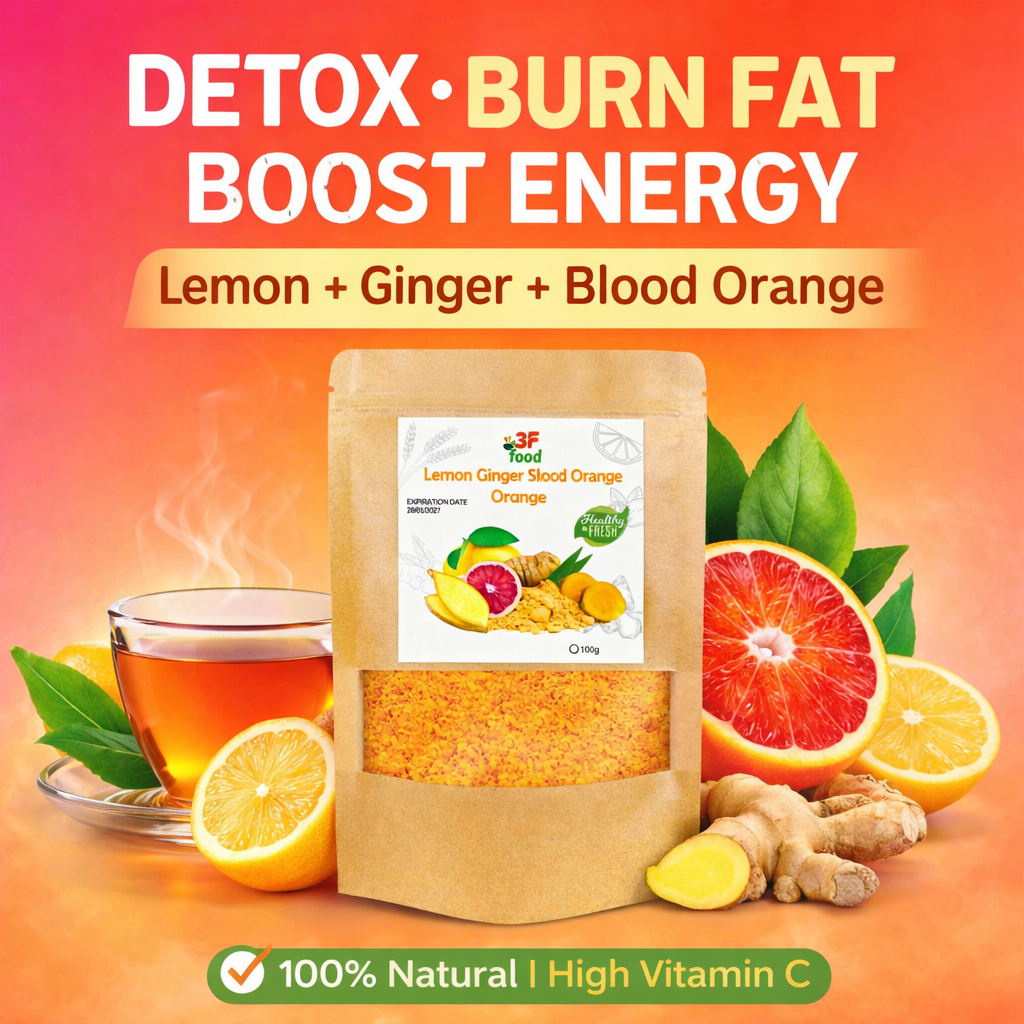 Lemon Ginger Shot Blood Orange Detox Tea Powder – Boost Metabolism ...