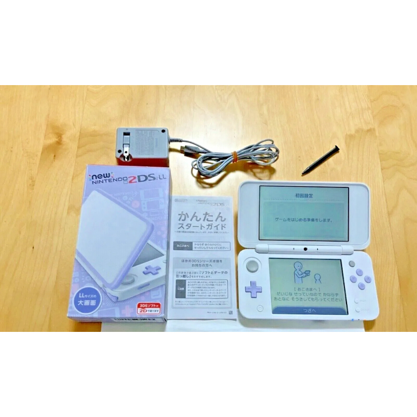 New Nintendo 2DS XL LL White Lavender Console Charger Box | Shopee ...
