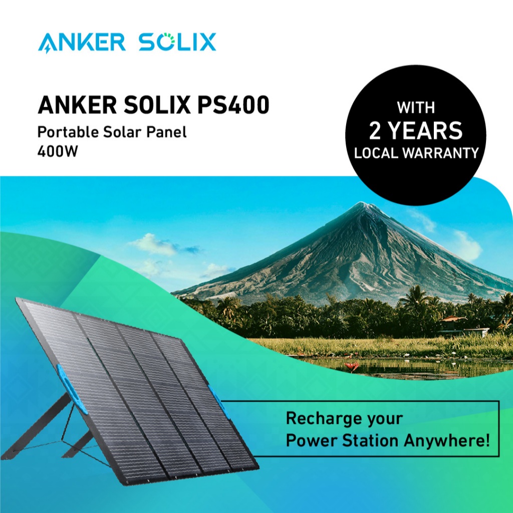 Anker SOLIX PS400 400W Solar Panel | Foldable Portable Charger for ...