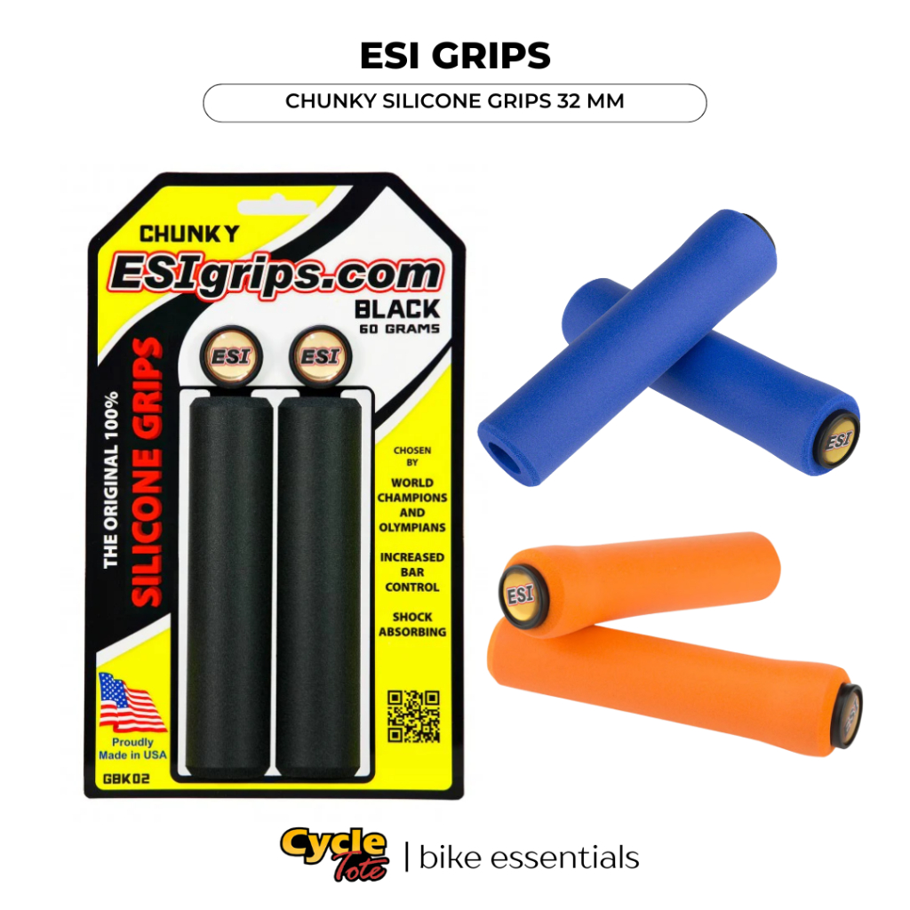 ESI Silicone Grips Chunky – MTB Handlebar Grips (Original USA) | Shopee ...