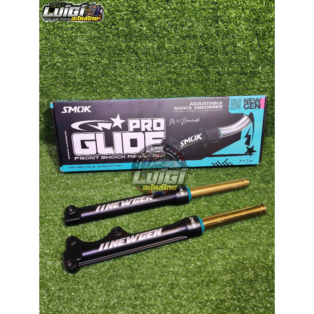 SMOK PRO GLIDE NEWGEN CNC FRONT SHOCK ASSEMBLY GOLD SERIES YAMAHA MIO ...
