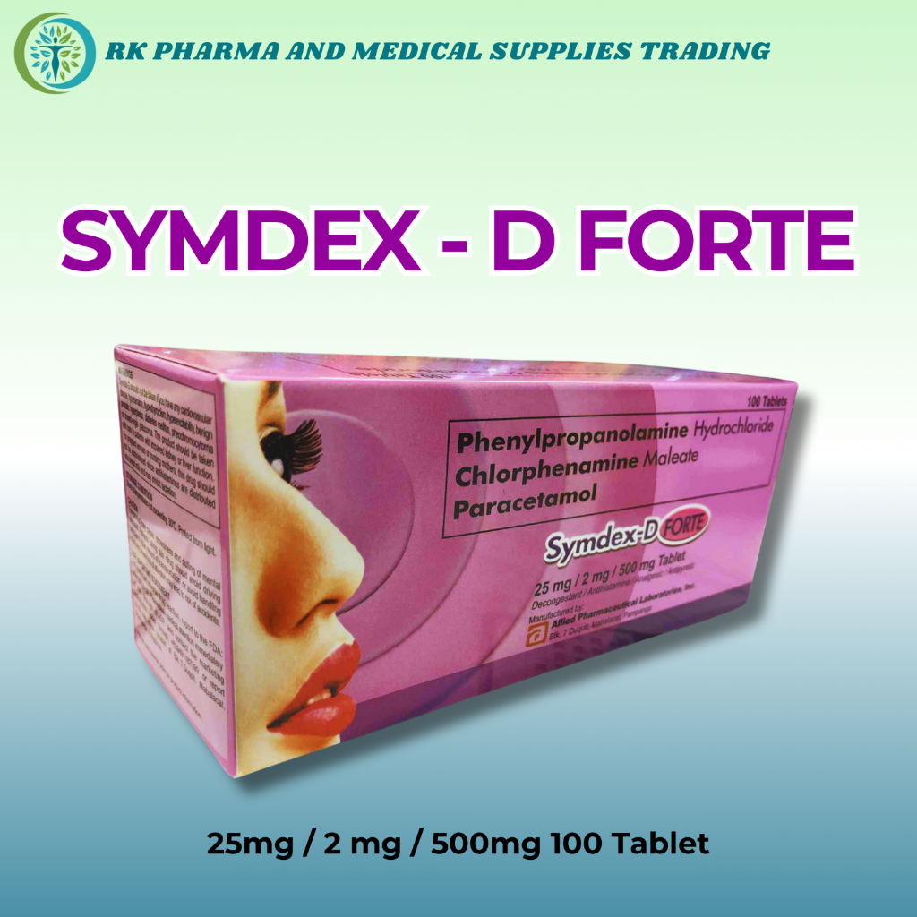 SYMDEX-D FORTE FDA APPROVED 100% AUTHENTIC [100 TABLETS] | Shopee ...