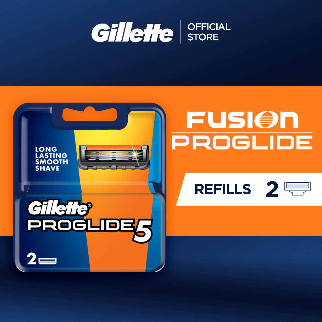 Gillette Fusion Proglide Flexball Razor Blade 2 Refills | Shopee ...