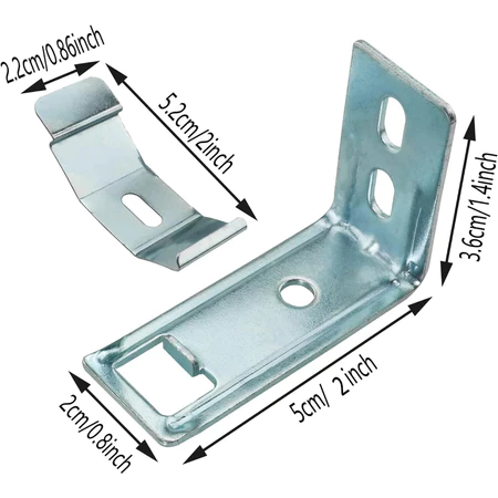 Window Blinds Bracket L/C Bracket Vertical Blinds Bracket Clips(Free 2 ...