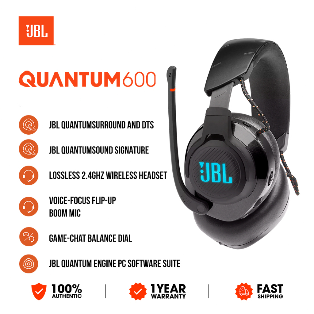 [JBL SALE] JBL Quantum 600 Wireless Over-ear performance Gaming Headset ...