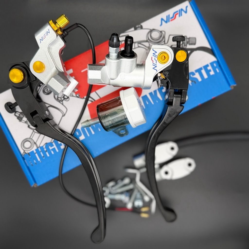 NISSIN BRAKE MASTER SET CNC with Side mirror holder (Thailand) | Shopee ...