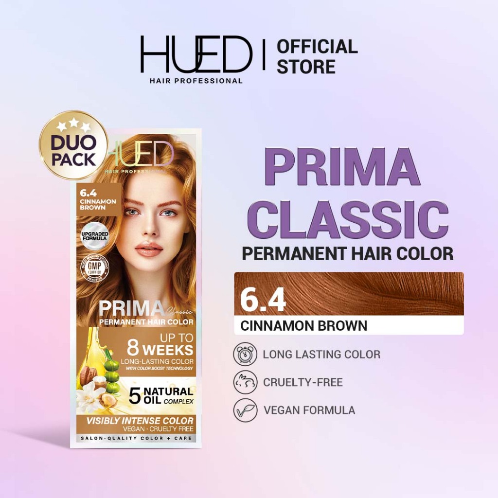 PRIMA Classic Duo Pack Permanent Hair Color - 6.4 Cinnamon Brown ...