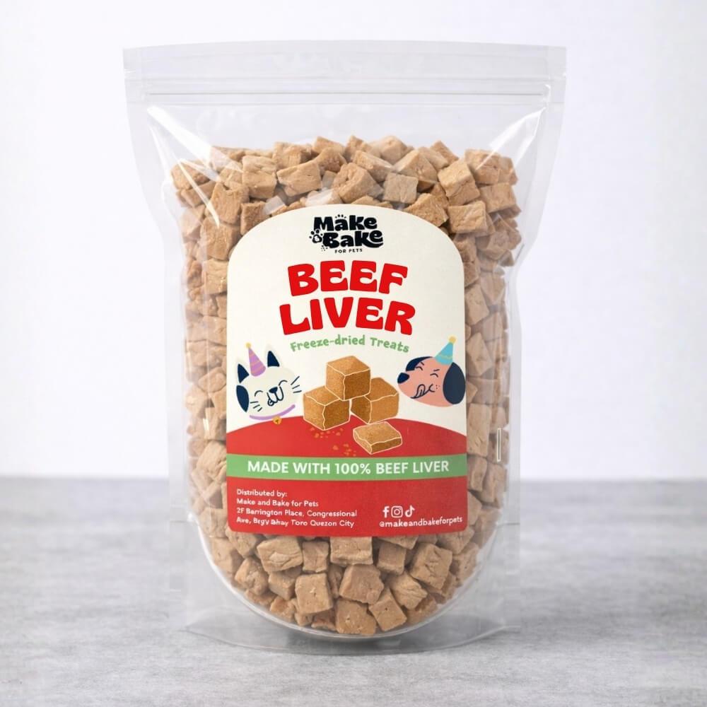 Make & Bake Freeze Dried Beef Liver Dog Cat Treats | Single Ingredient ...