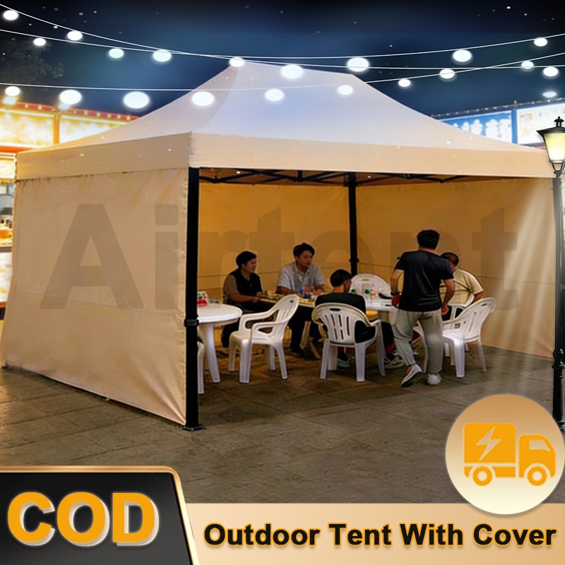 Outdoor Tent 3x 4.5m Heavy Duty Tent With Steel Retractable Tent Stand ...