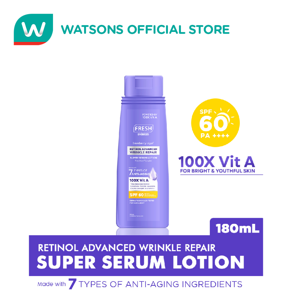 FRESH Skinlab Blueberry Acai Retinol Advance Wrinkle Repair Super Serum ...