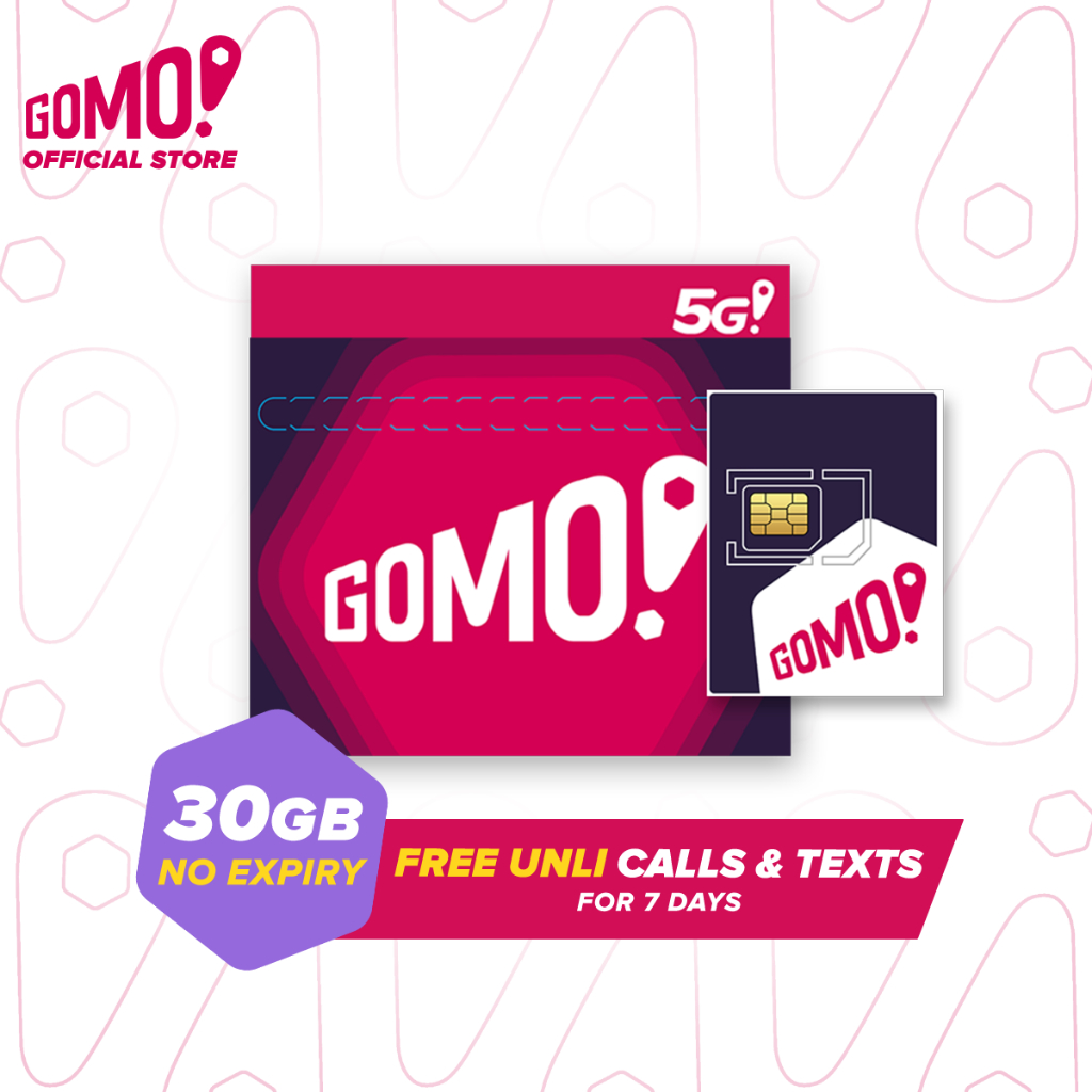 GOMO Prepaid SIM with 30GB No Expiry Data + UNLI Calls & Texts 7 Days | Shopee Philippines