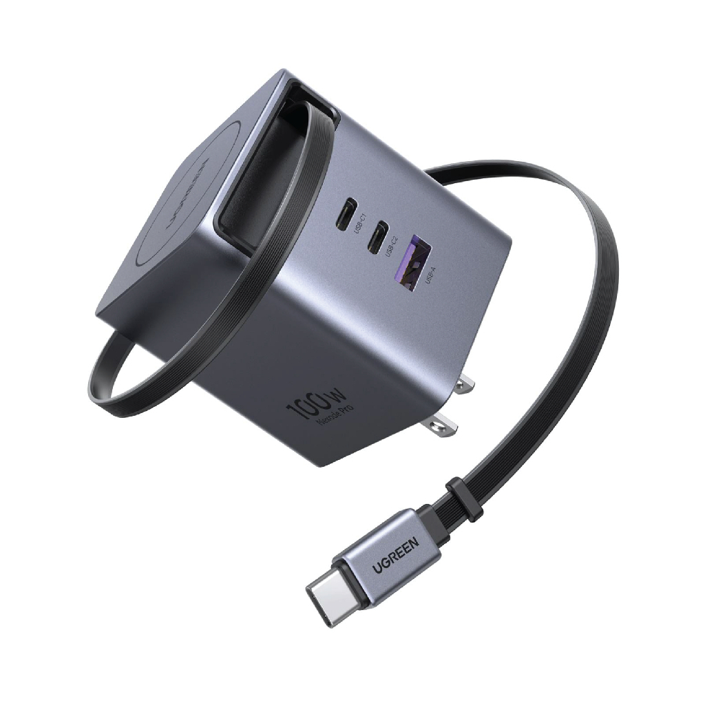 [Techwiz] UGREEN 100W GaN Fast Charger with Retractable Cable - PH ...