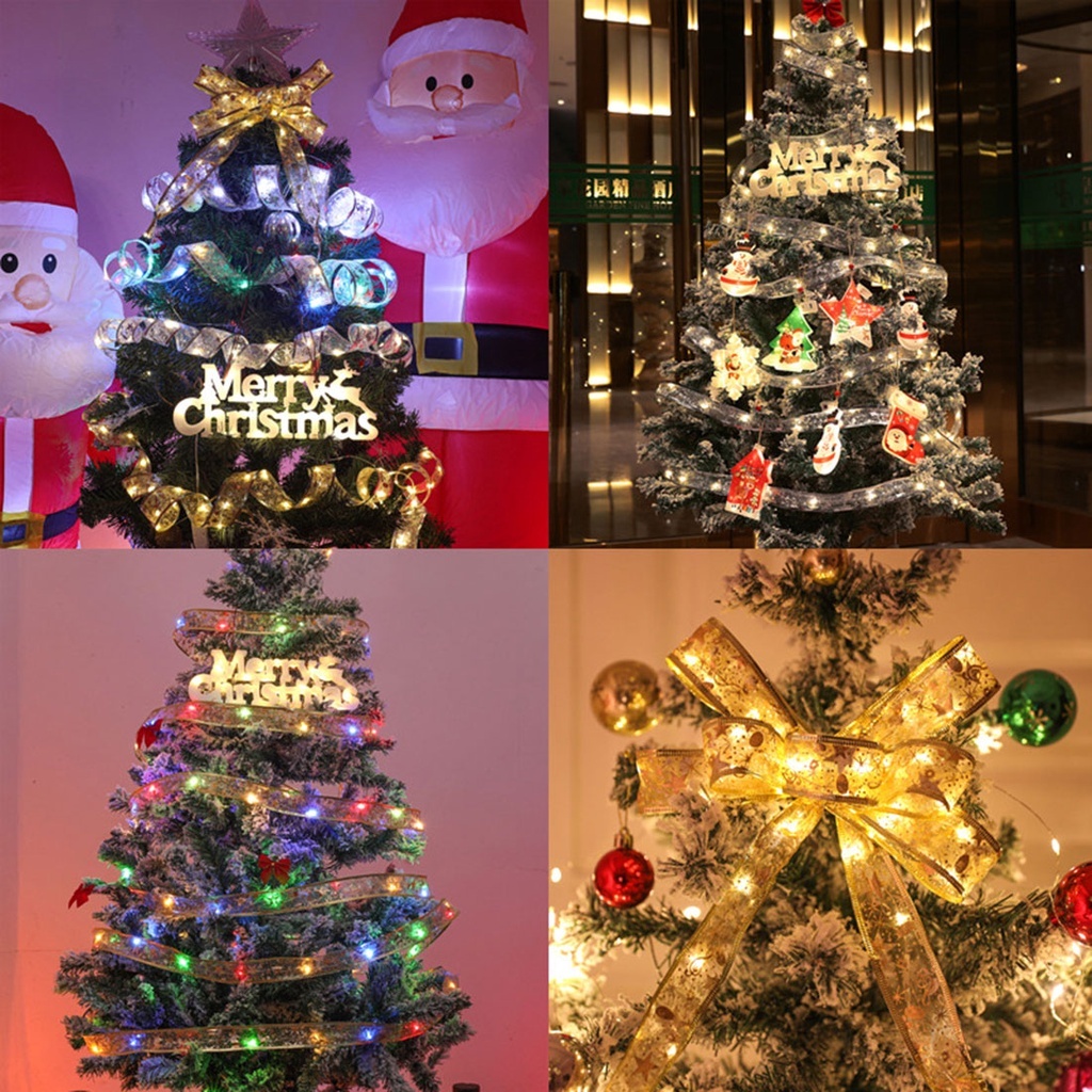 10M Ribbon Light Christmas Tree Decorations Xmas Fairy Lights Christmas ...