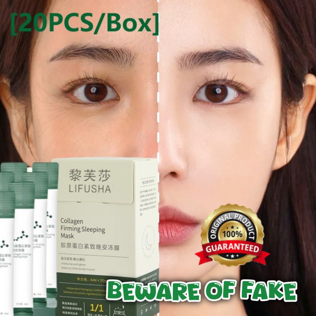 Original Lifusha Collagen Firming Good Night Freeze Film Mask 20pcs ...