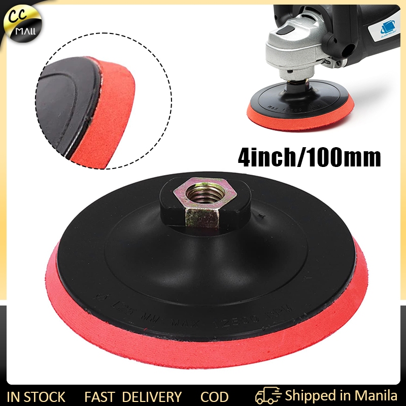 4 inch Backing Plate Hook & Loop Polishing Buffing Pad Backing For ...