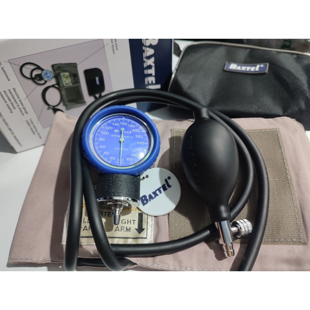 BLUE SCREEN BLUE BAXTEL ANEROID SPHYGMOMANOMETER ORIGINAL | Shopee ...