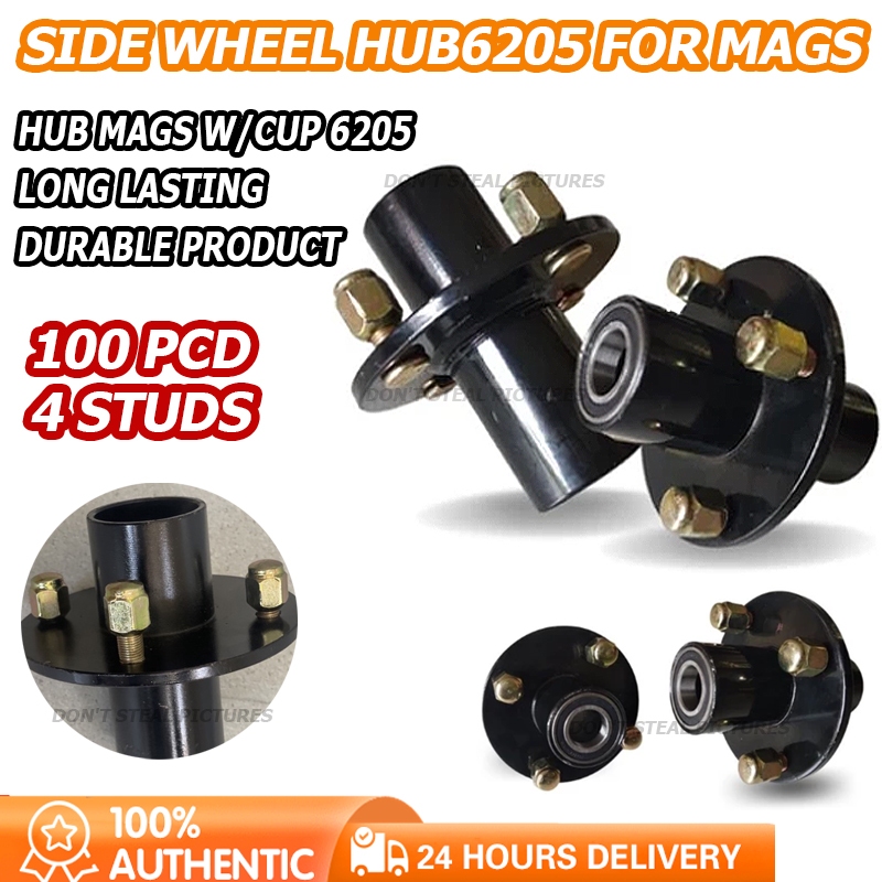 UNIVERSAL Motorcycle Side Wheel Hub Small (For Mags Bearing 6205 ...