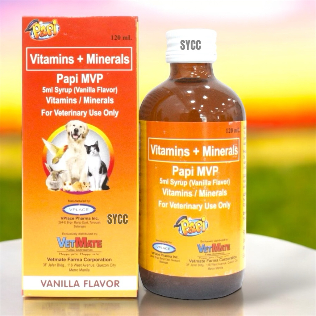 Papi Mvp 120ml Multivitamins + Minerals for Dog & Cats | Shopee Philippines