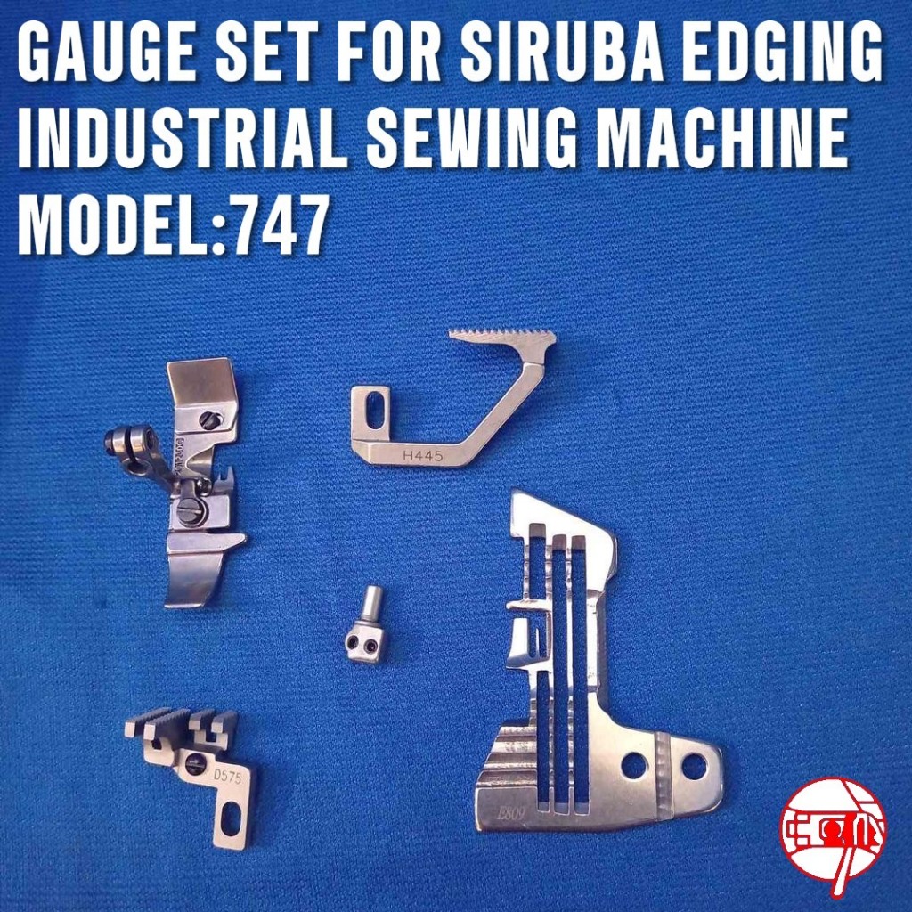 GAUGE SET FOR SIRUBA 4-THREADS EDGING INDUSTRIAL SEWING MACHINE (MODEL ...
