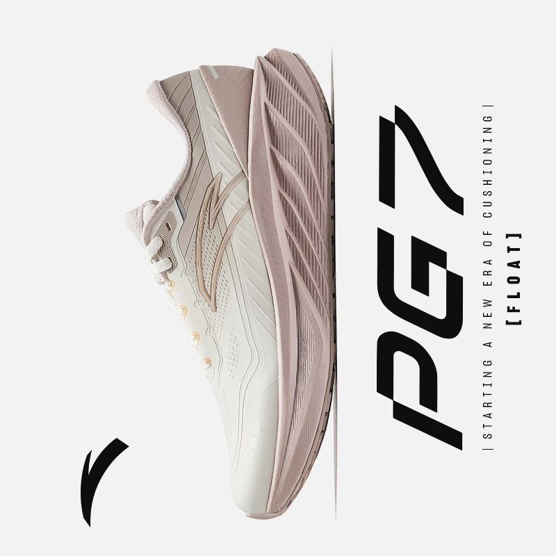 9.9!ANTA Women Float PG 7 Running Shoes 2E Widefoot Rebound Breathable ...