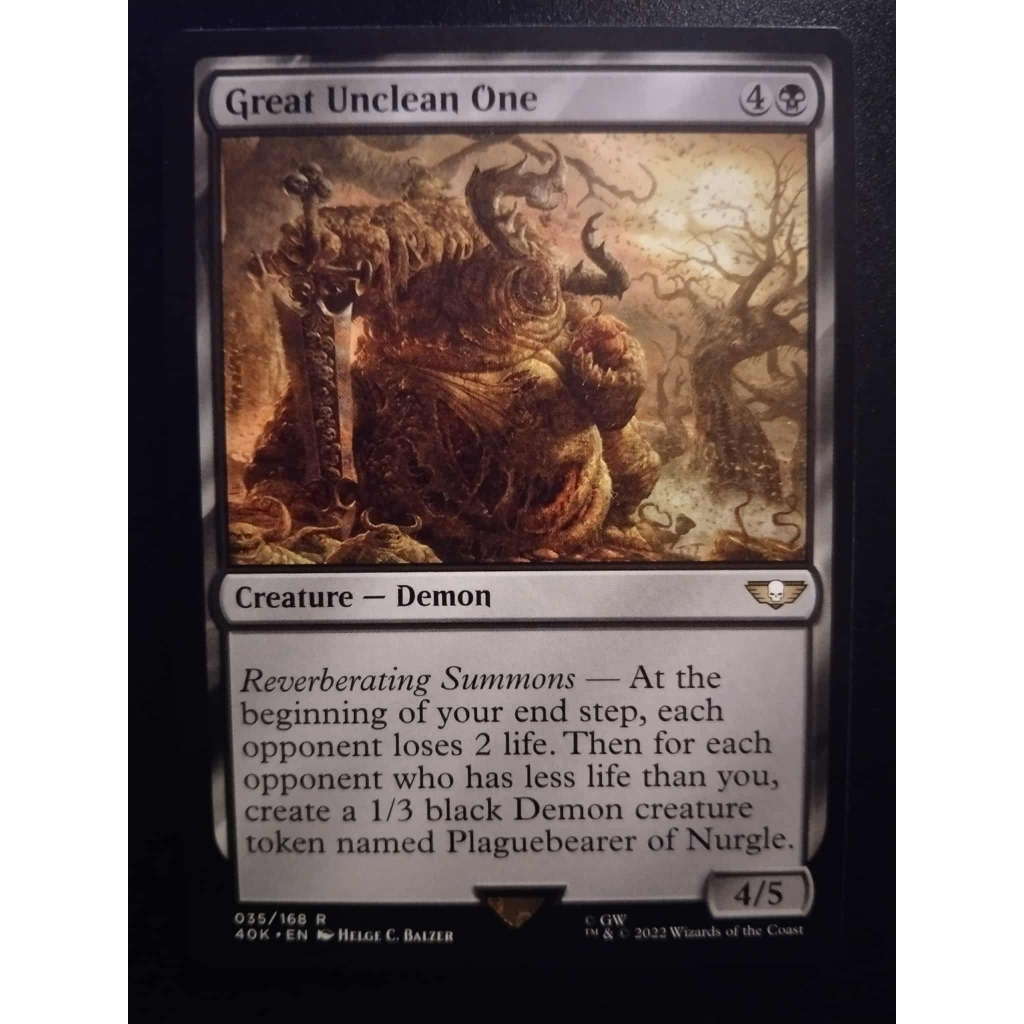 MTG GREAT UNCLEAN ONE (WRH 40K SET) | Shopee Philippines