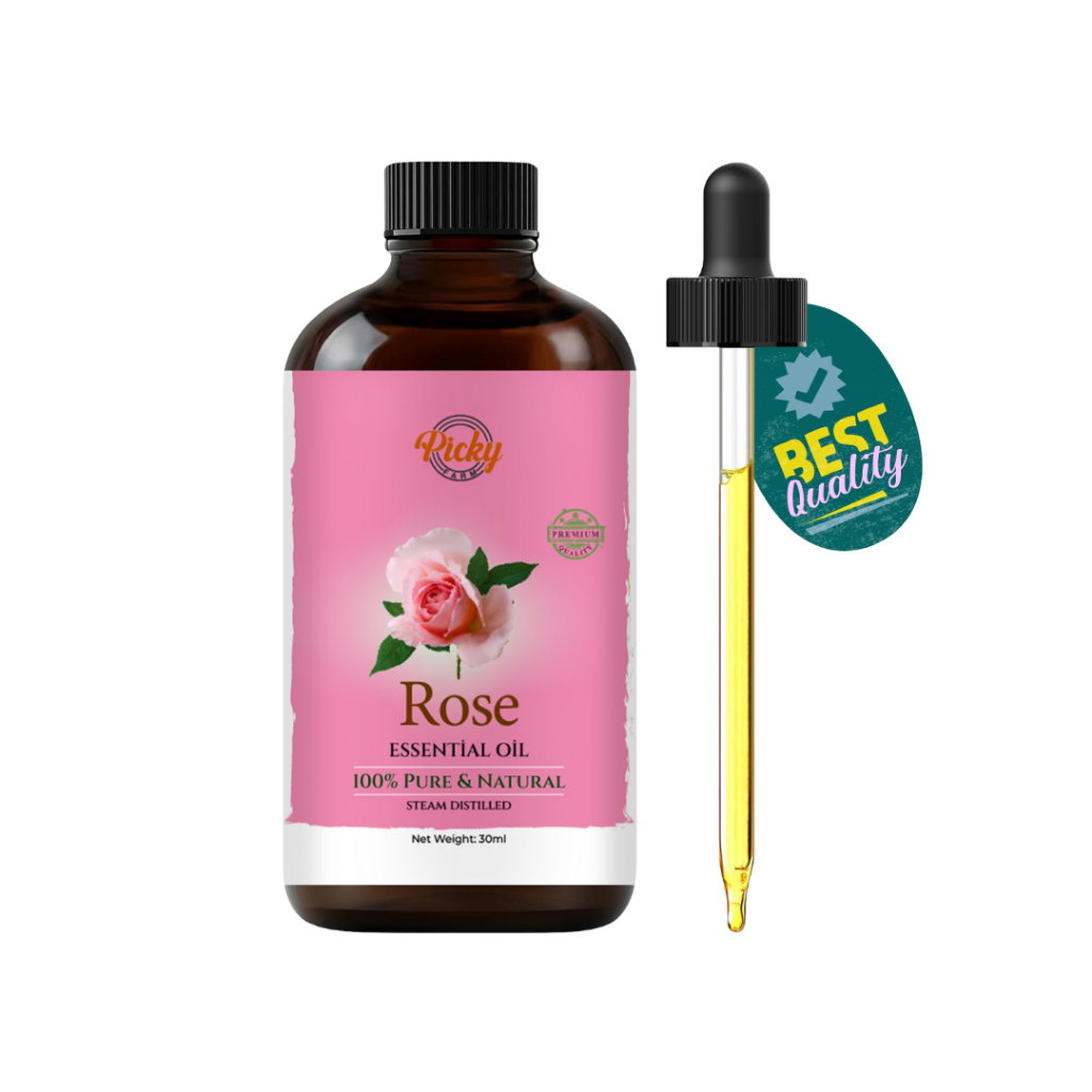Rose Essential Oil 30ML | 100% Pure Natural Rose Essential Oil | Shopee ...