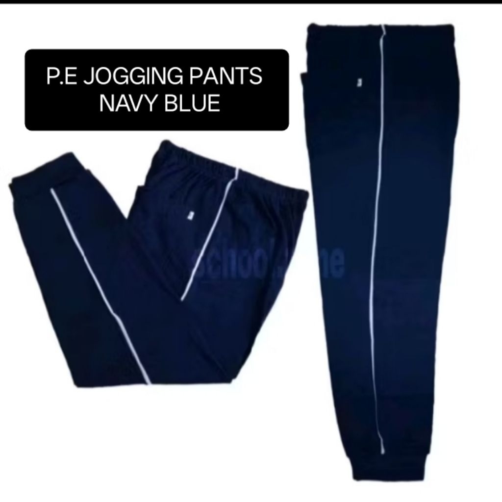 PE Uniform Jogging Pants - Navy Blue (Kids 6-20 / Adult S-XL) | Shopee ...