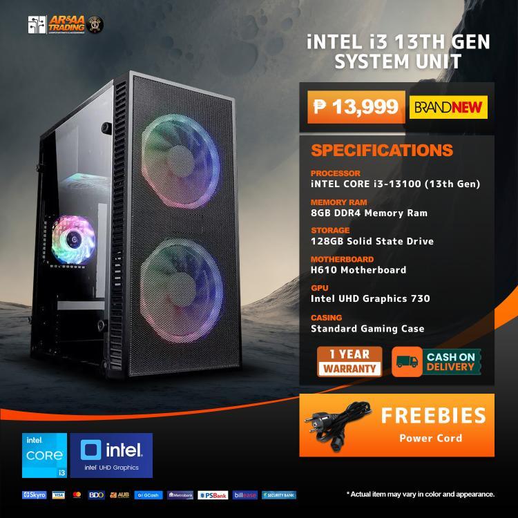 BRANDNEW SYSTEM UNIT INTEL SERIES i3/i5/i7 8TH/9TH/12TH/13TH GEN ...