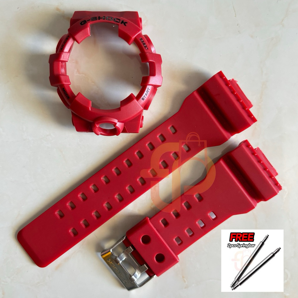 Strap and Bezel Matte Red Replacement for G Shock GA-700/GA-710 / GA700 ...