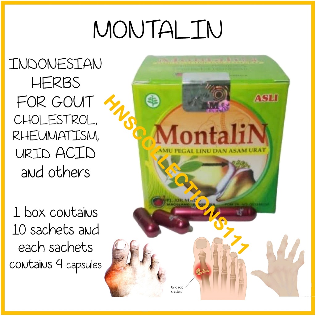 MONTALIN HERBAL CAPSULE 40 CAPSULE IN A BOX ORIGINAL AND FRESH FROM ...