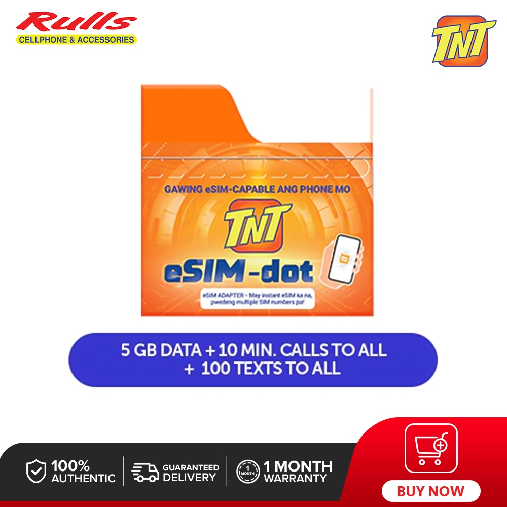 TNT Multi SIM: eSIM-dot with 5GB Data + 10 mins Allnet calls + 100 ...