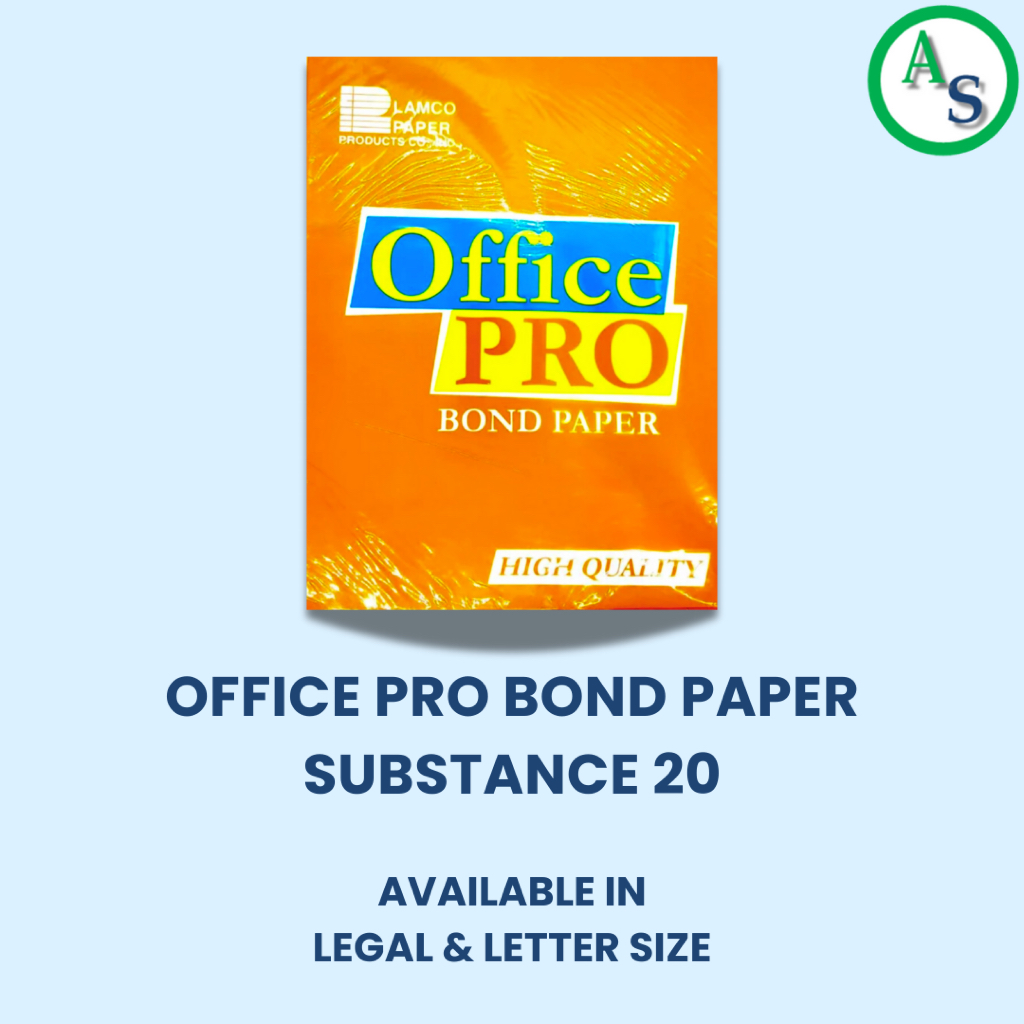 Office Pro Bond Paper Substance 20 | Shopee Philippines