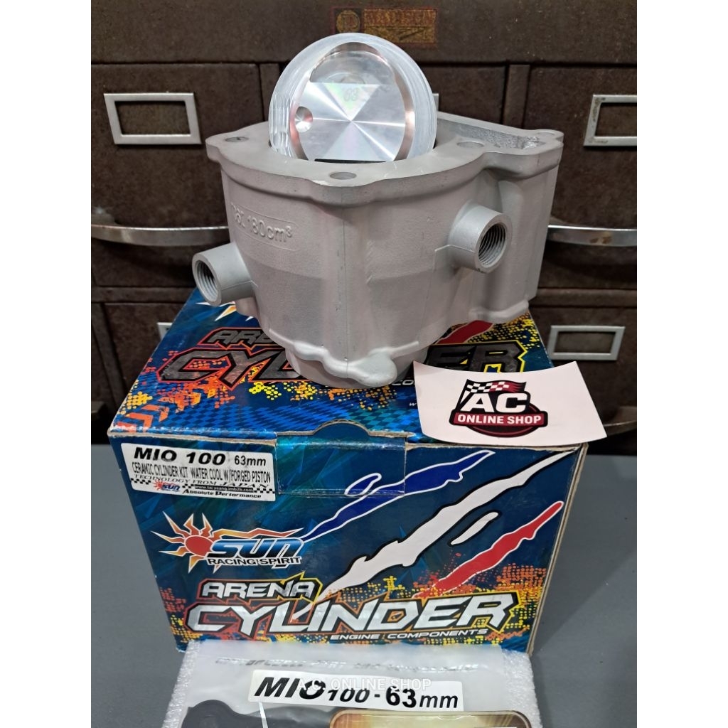 SUN RACING 63MM MIO SPORTY LIQUID COOLED CERAMIC BLOCK FJN FORGED DOME ...