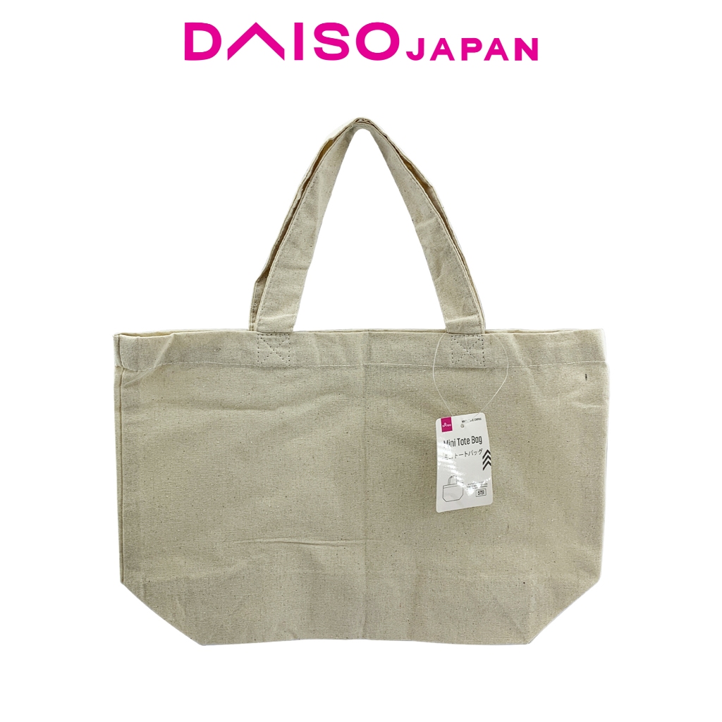 Daiso Mini Cotton Tote Bag | Shopee Philippines