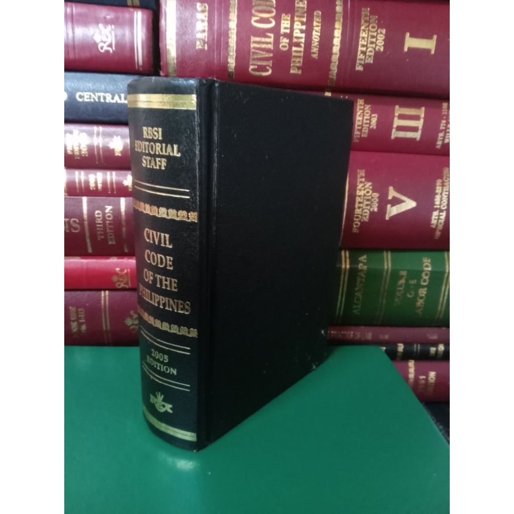 CIVIL CODE OF THE PHILIPPINES 2005 EDITION CODAL BOOK (USED) | Shopee ...