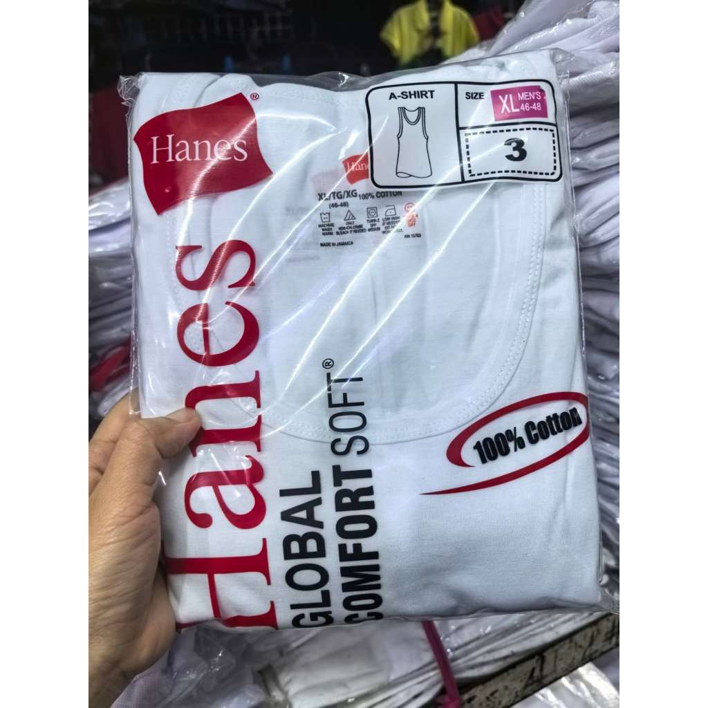 hanes cotton sando for mens sizes | Shopee Philippines