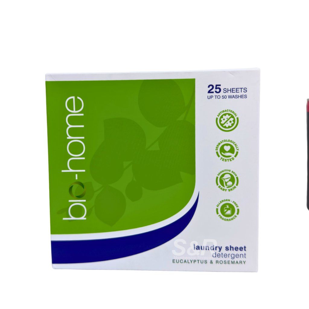 Bio-home Eucalyptus & Rosemary Laundry Sheet Detergent 25 Pieces | Shopee Philippines