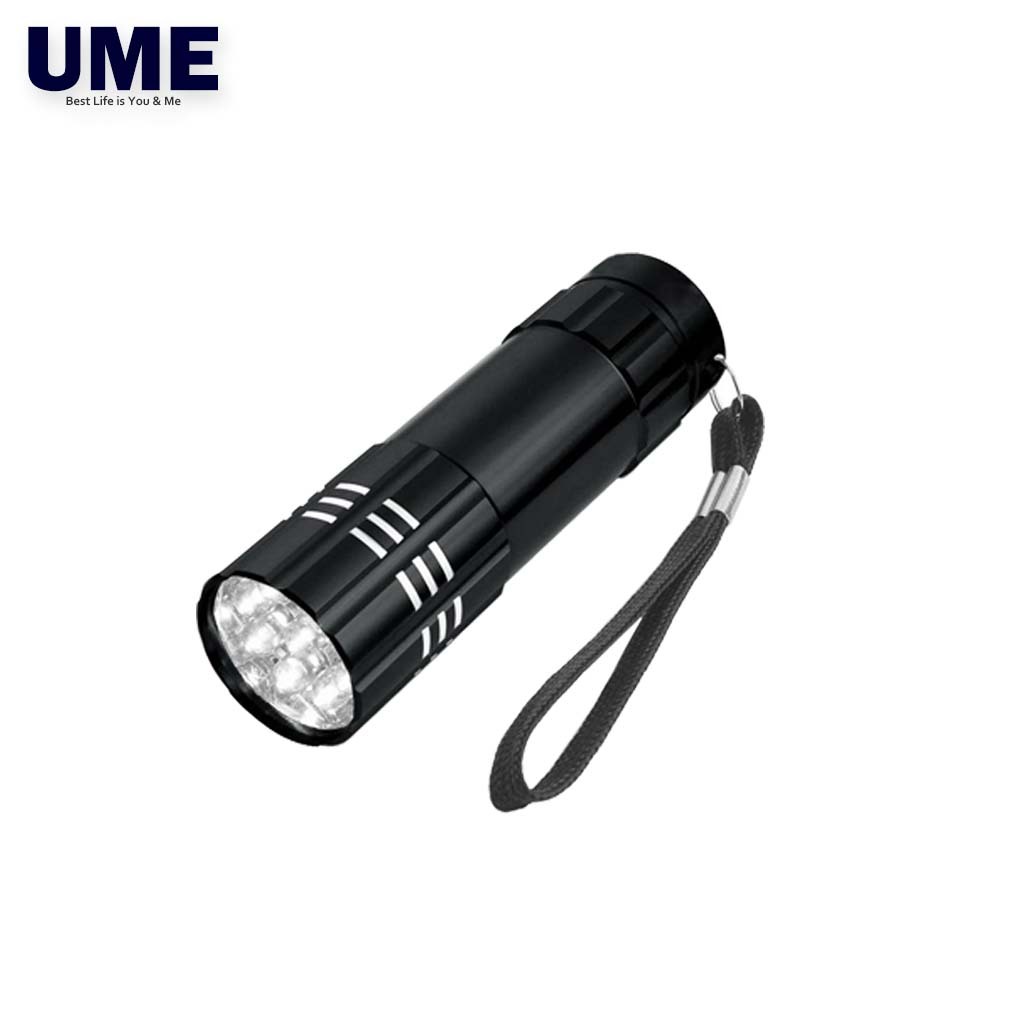 Multi Function Handheld Flashlight Aluminum 9 LED Emergency Mini Lights ...