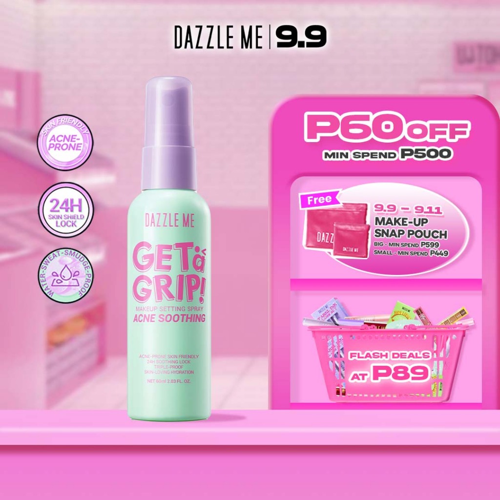 DAZZLE ME Get a Grip! Makeup Setting Spray - Acne Soothing 60ml ...